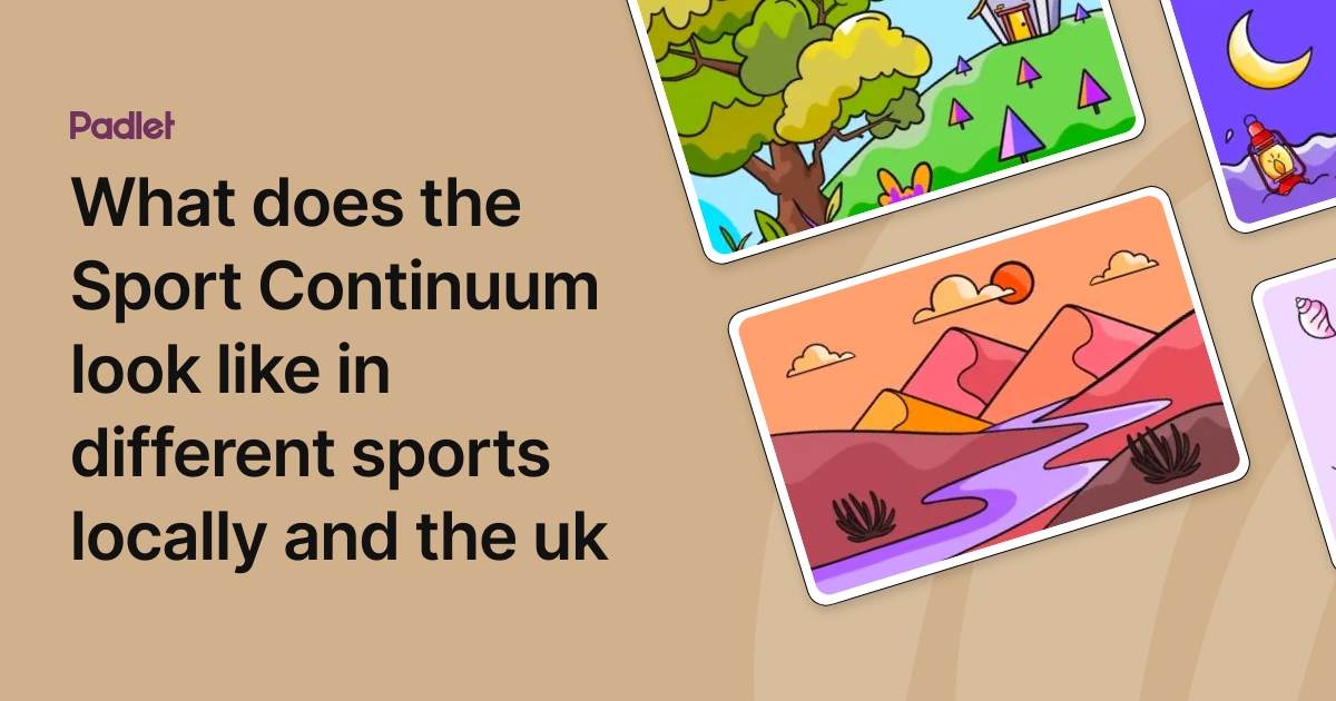 What does the Sport Continuum look like in different sports locally and ...