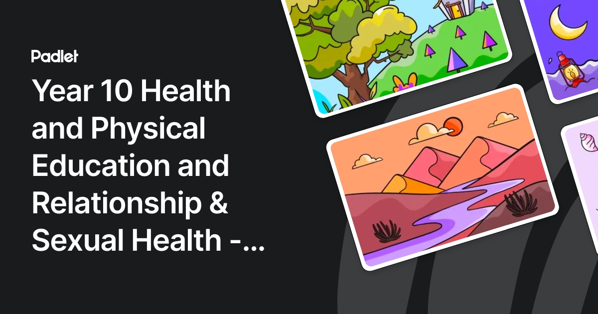 Year 10 Health and Physical Education and Relationship & Sexual Health ...