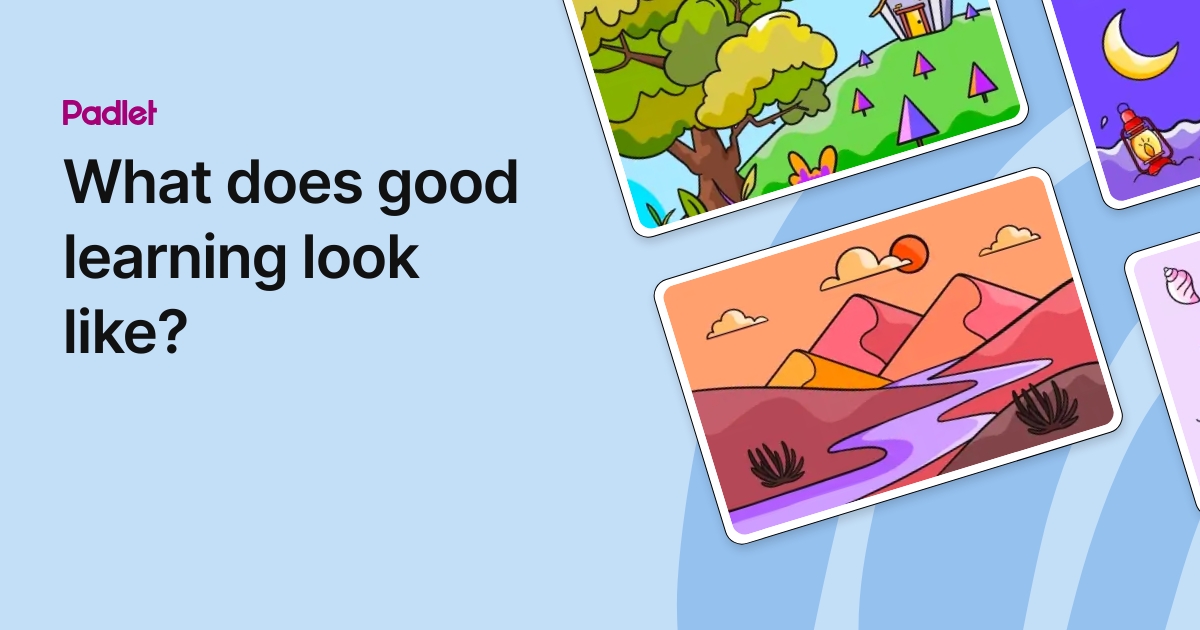 What does good learning look like?