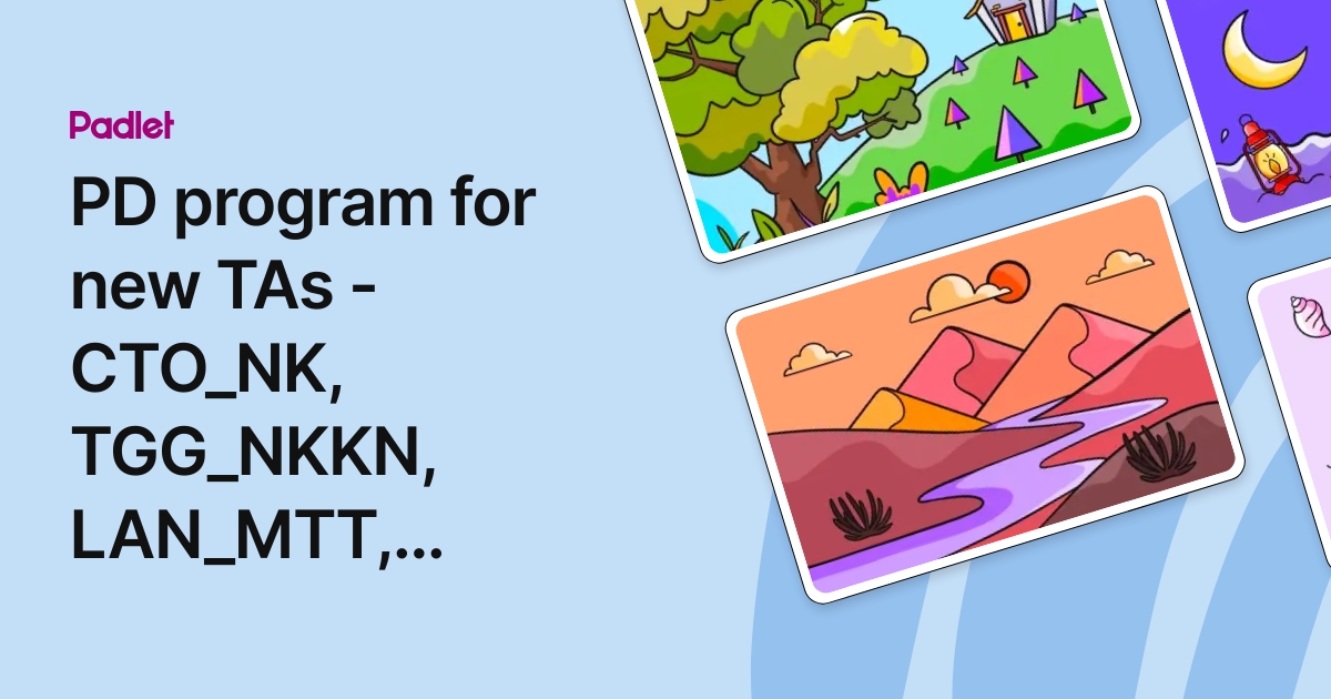 PD program for new TAs - CTO_NK, TGG_NKKN, LAN_MTT, HCM_LVL