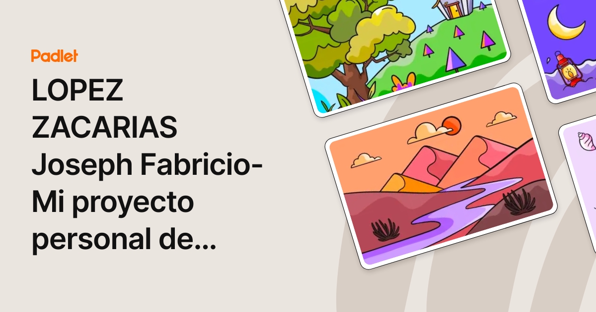 LOPEZ ZACARIAS Joseph Fabricio- Mi proyecto personal de aprendizaje