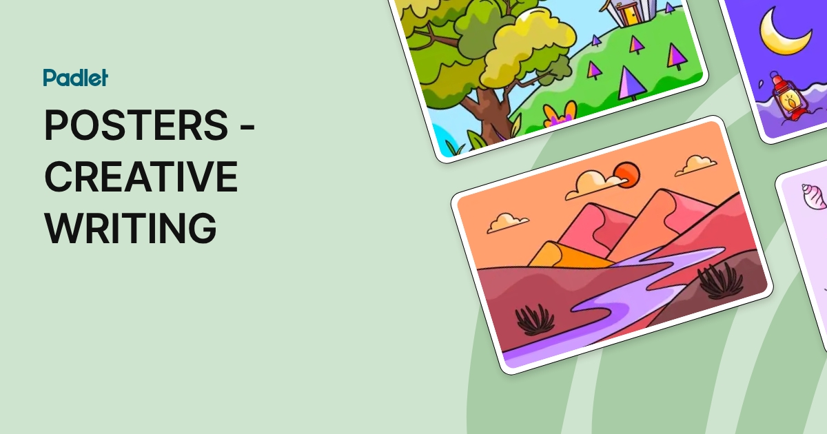 POSTERS - CREATIVE WRITING