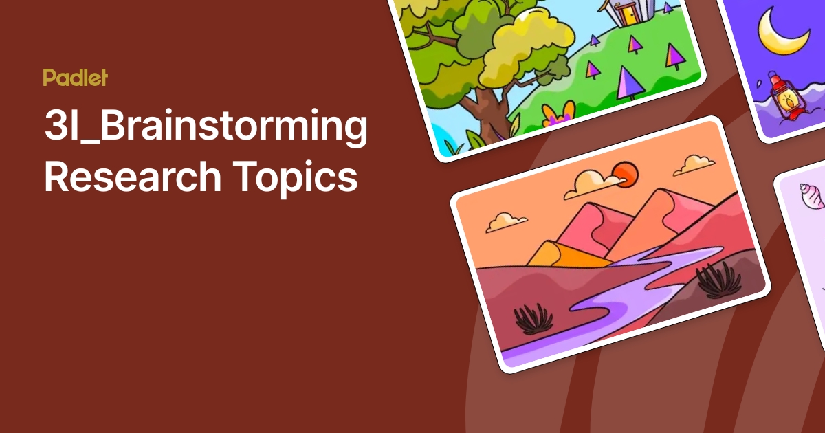3I_Brainstorming Research Topics