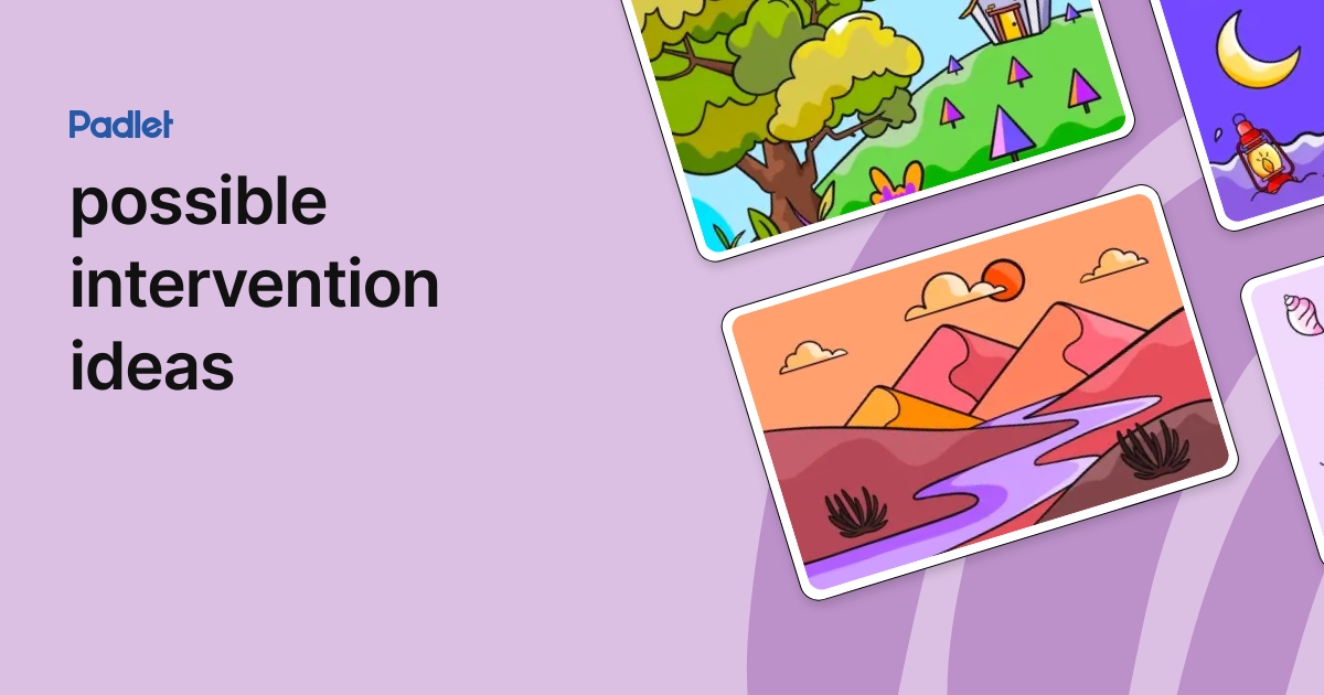 possible intervention ideas