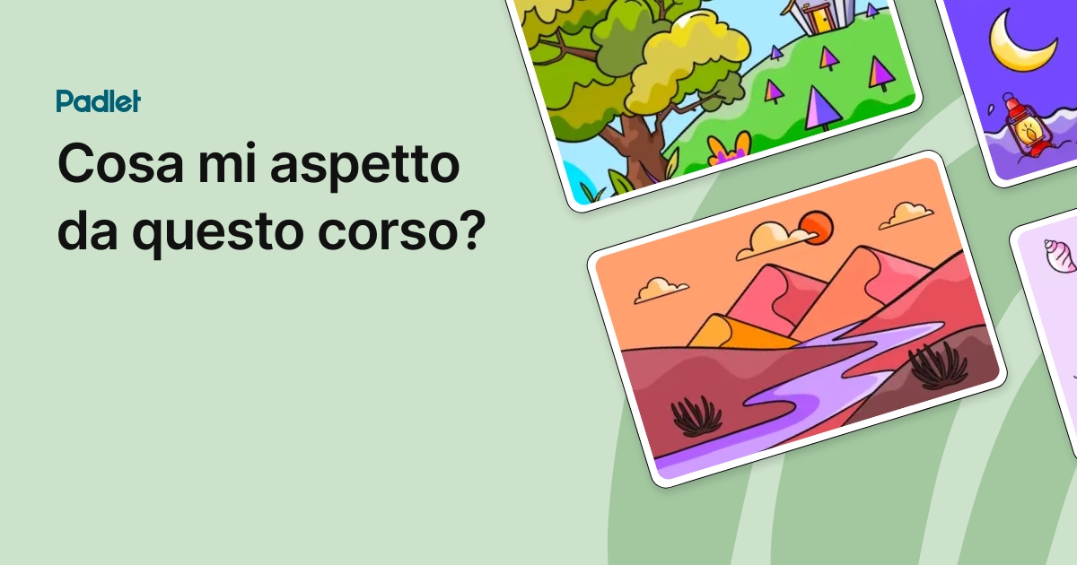 Cosa mi aspetto da questo corso?
