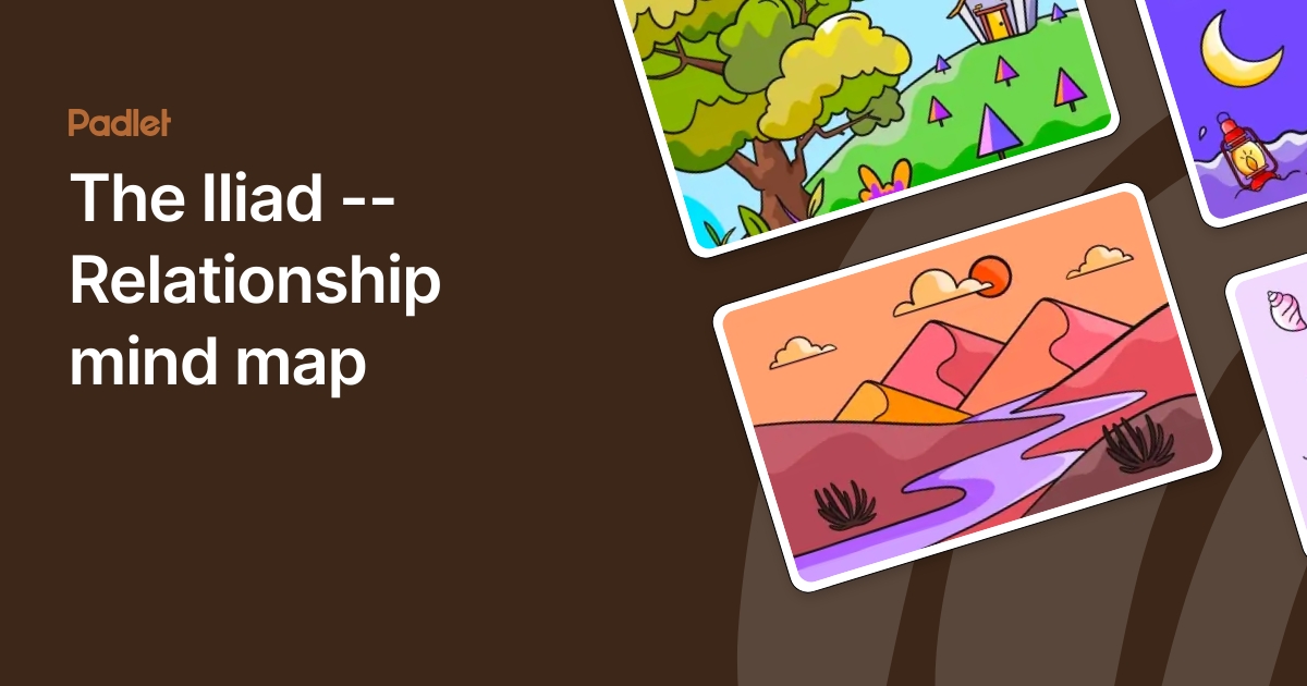 The Iliad -- Relationship mind map
