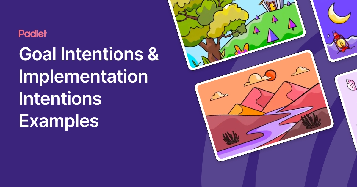 Goal Intentions & Implementation Intentions Examples