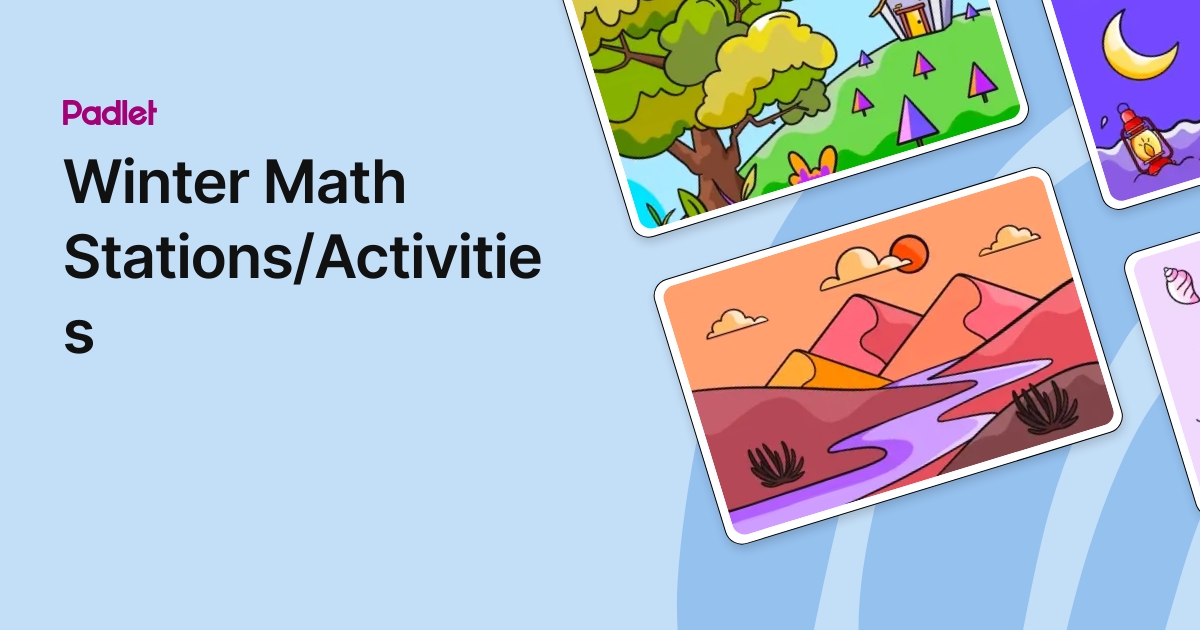 Winter Math Stations/Activities