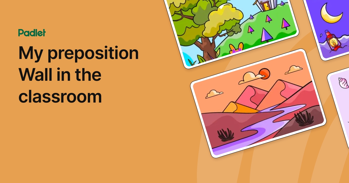My preposition Wall in the classroom