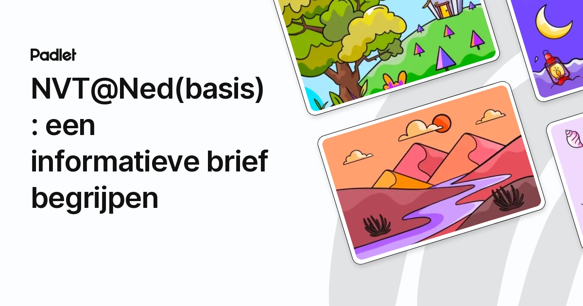 NVT@Ned(basis): een informatieve brief begrijpen