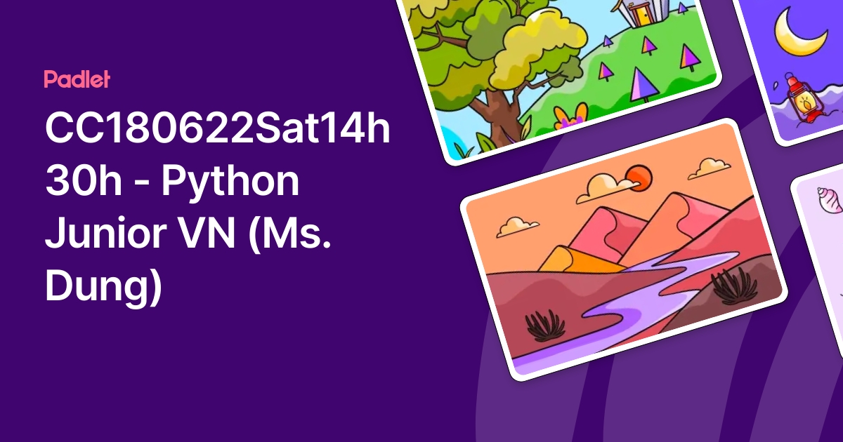 CC180622Sat14h30h - Python Junior VN (Ms. Dung)