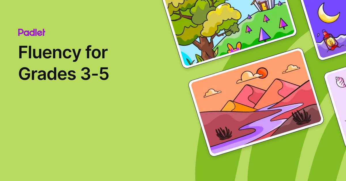 Fluency for Grades 3-5