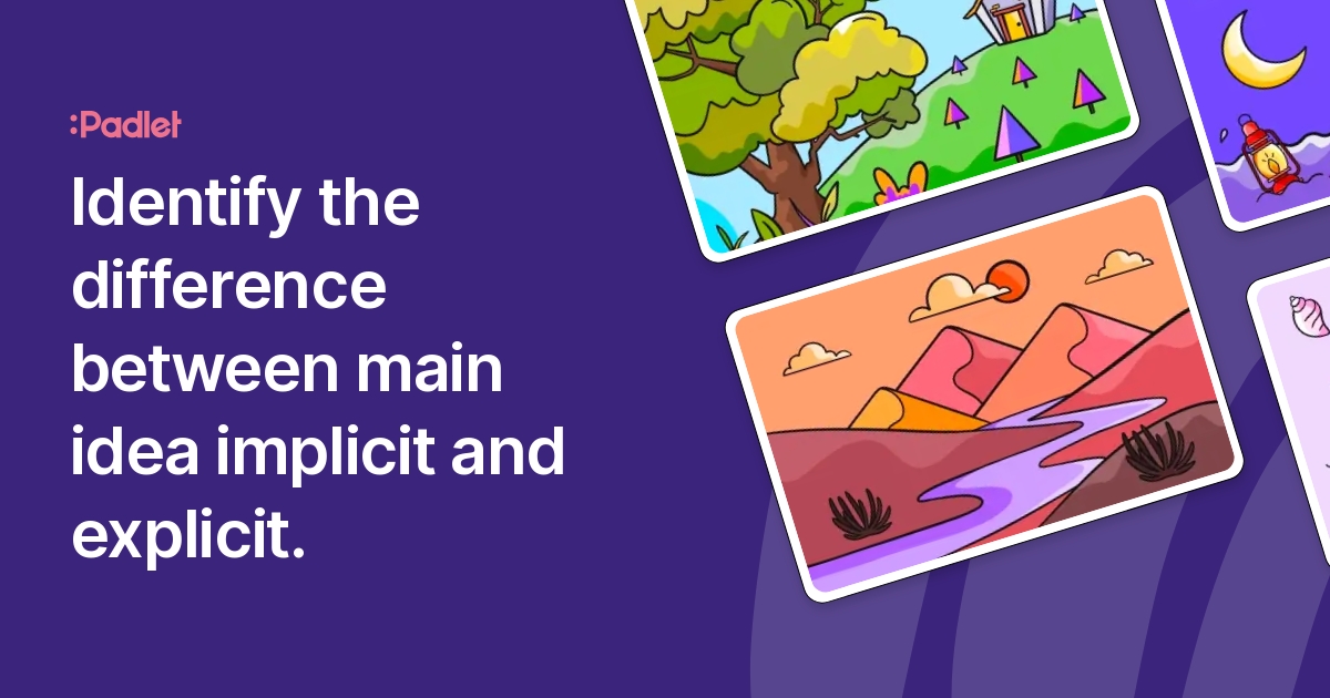 Identify the difference between main idea implicit and explicit. Identify the difference between main idea implicit and explicit.
