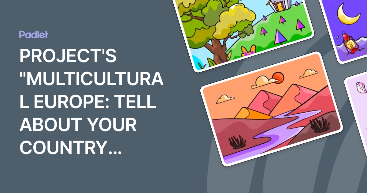 PROJECT'S "MULTICULTURAL EUROPE: TELL ABOUT YOUR COUNTRY TRADITIONS!" LOGO