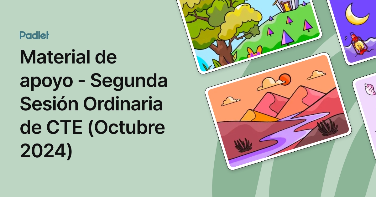 Material de apoyo - Segunda Sesión Ordinaria de CTE (Octubre 2024)