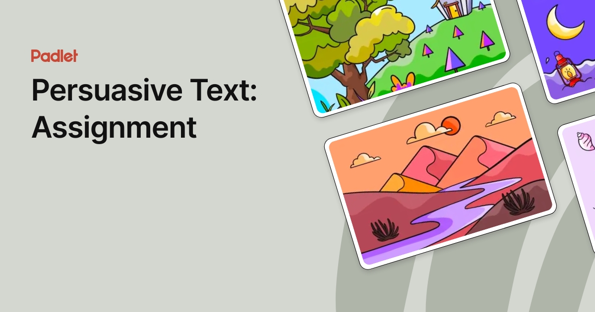 Persuasive Text: Assignment