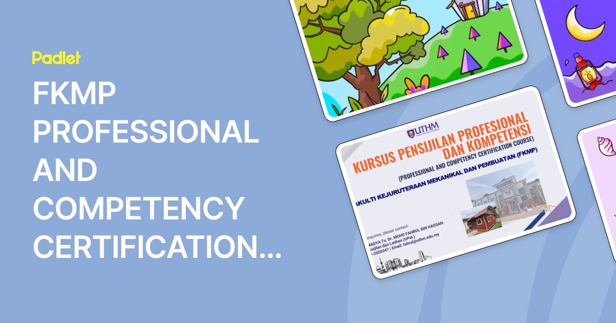 FKMP PROFESSIONAL AND COMPETENCY CERTIFICATION COURSE AND TRAINING