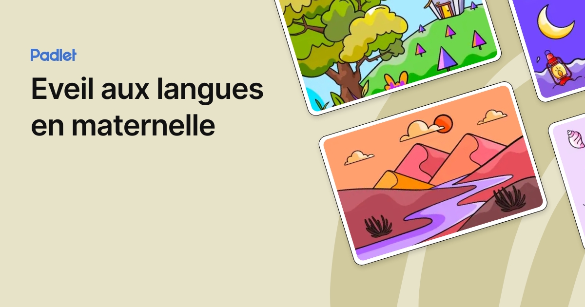 Eveil aux langues en maternelle