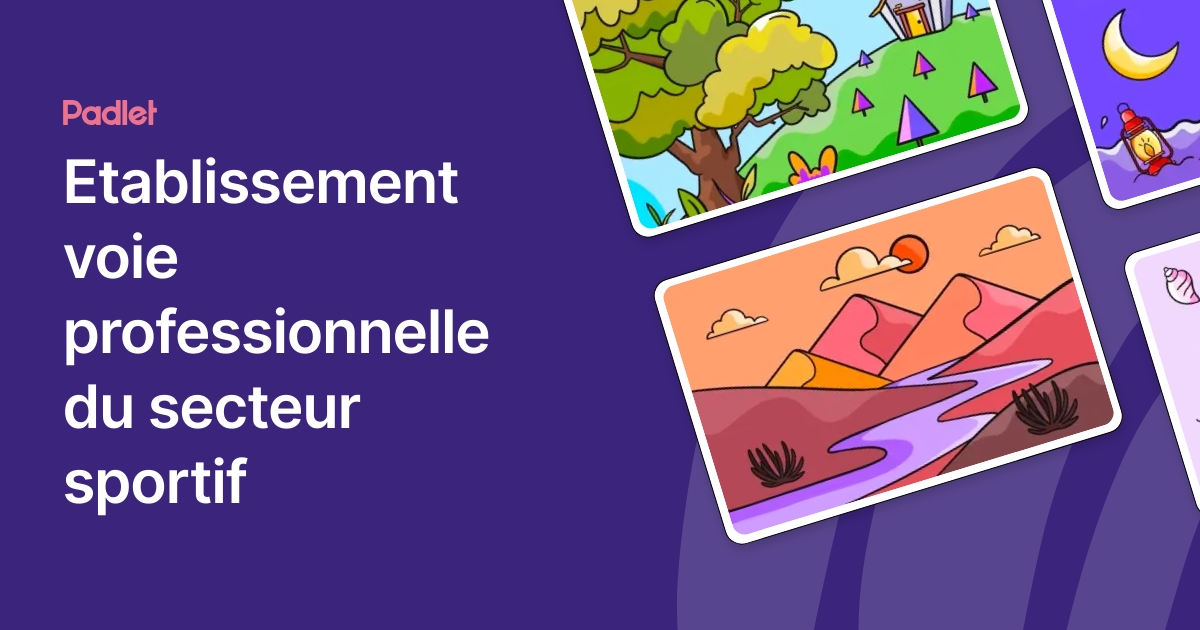 Etablissement voie professionnelle du secteur sportif