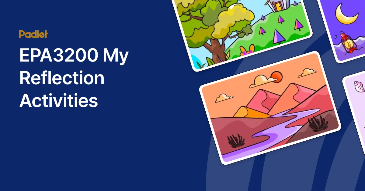 EPA3200 My Reflection Activities