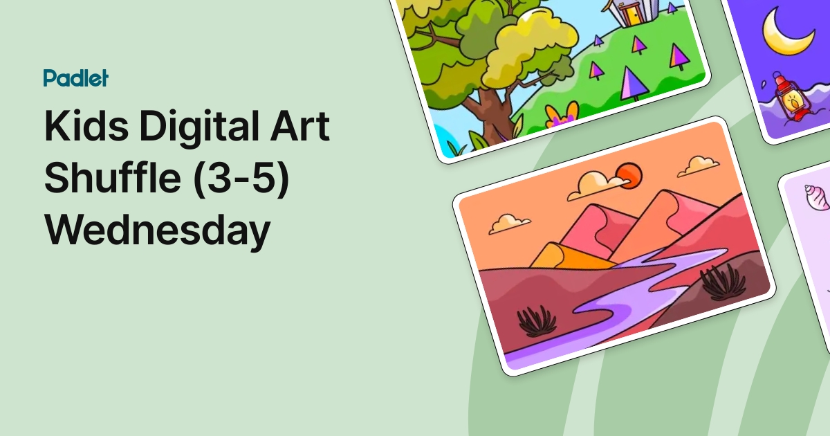 Kids Digital Art Shuffle (3-5) Wednesday