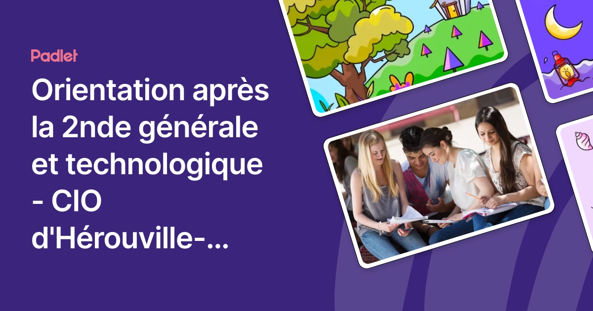 Orientation après la 2nde générale et technologique - CIO d'Hérouville-Saint-Clair