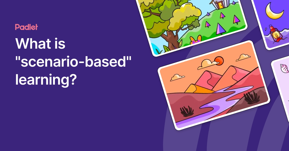 What is "scenario-based" learning?