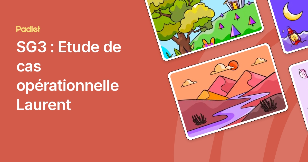 SG3 : Etude de cas opérationnelle Laurent