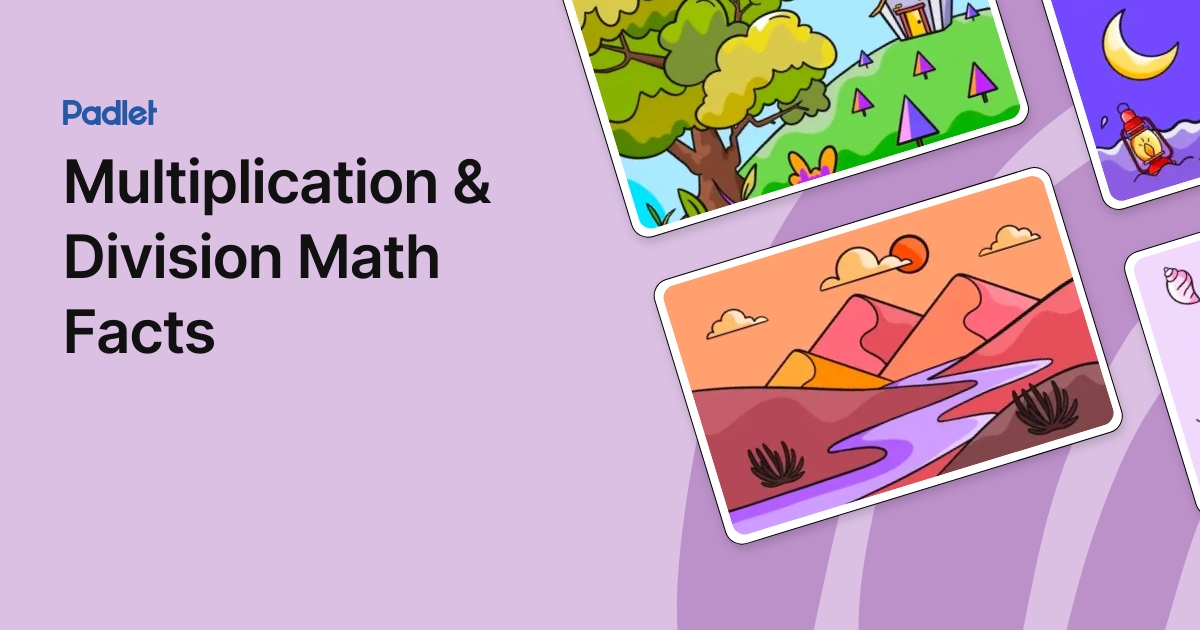 Multiplication & Division Math Facts