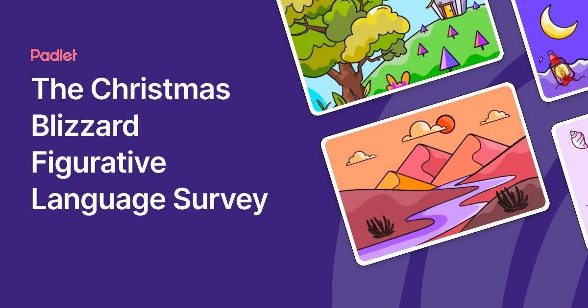 The Christmas Blizzard Figurative Language Survey