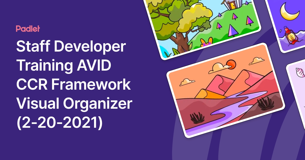 Staff Developer Training AVID CCR Framework Visual Organizer (2-20-2021)