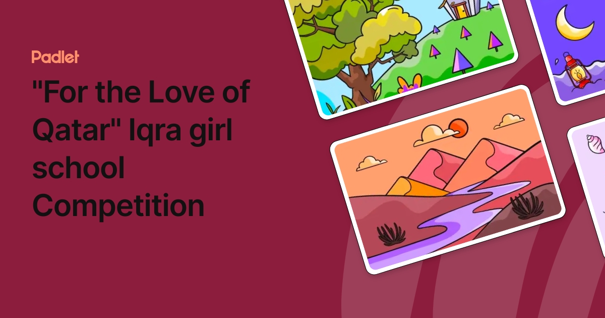 "For the Love of Qatar" Iqra girl school Competition
