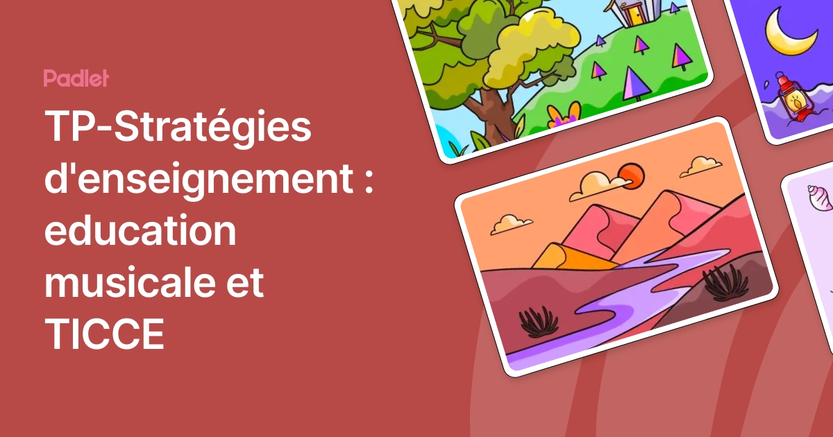 TP-Stratégies d'enseignement : education musicale et TICCE