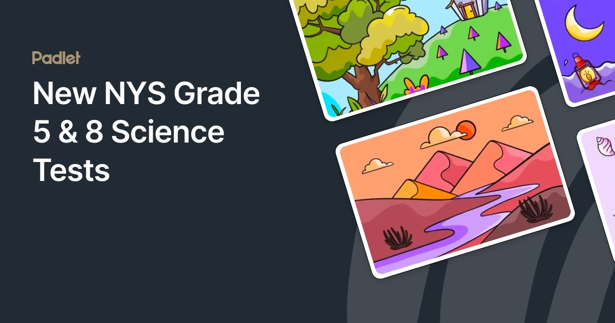New NYS Grade 5 & 8 Science Tests