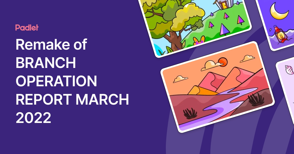 Remake of BRANCH OPERATION REPORT MARCH 2022