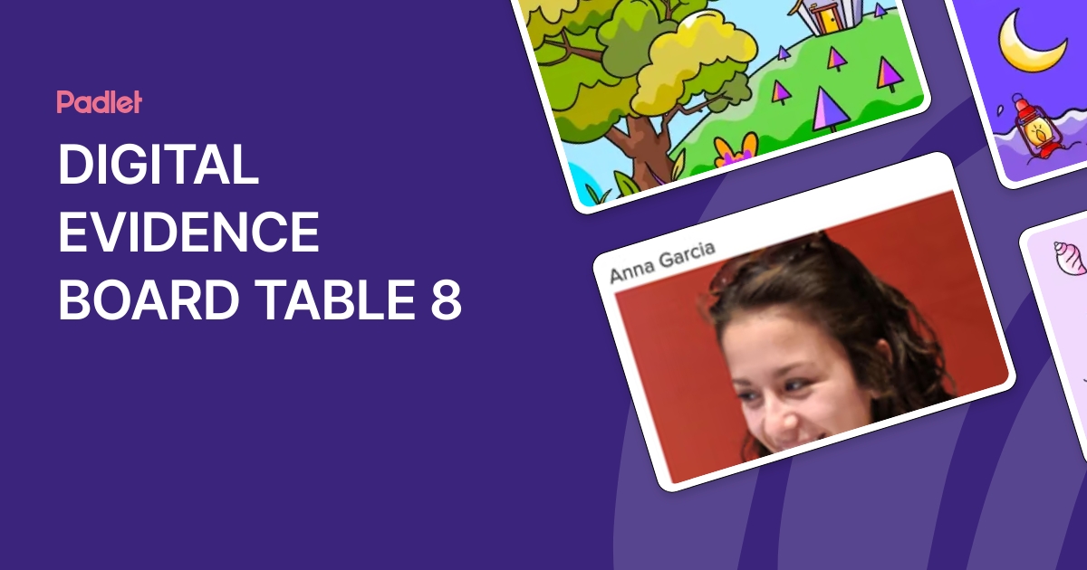 DIGITAL EVIDENCE BOARD TABLE 8