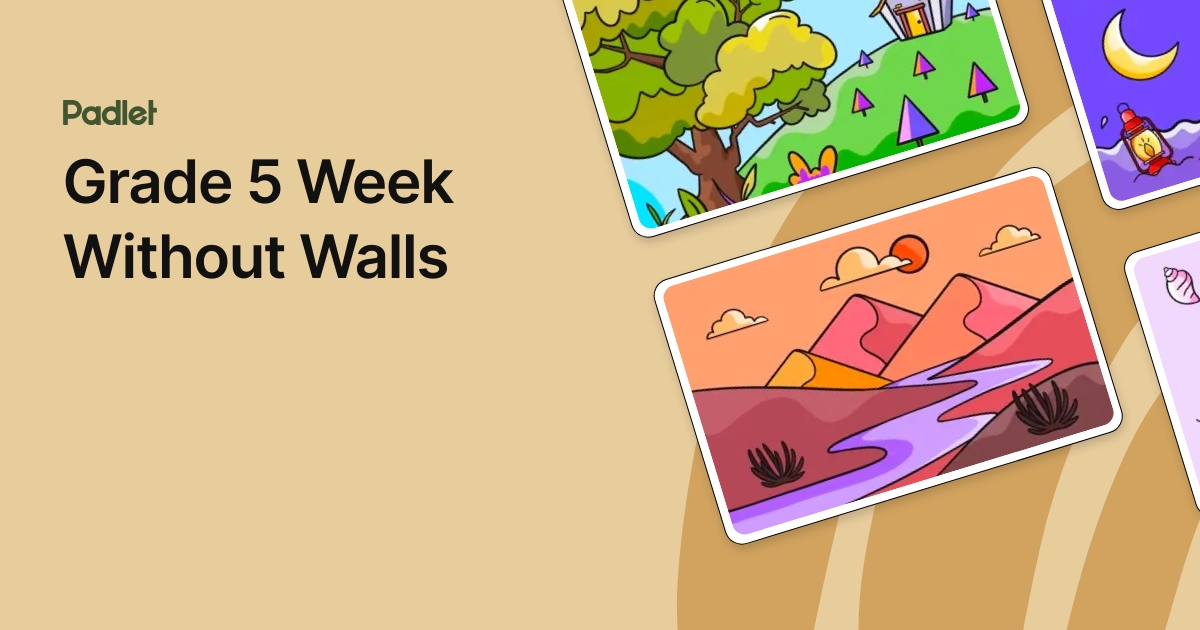 Grade 5 Week Without Walls