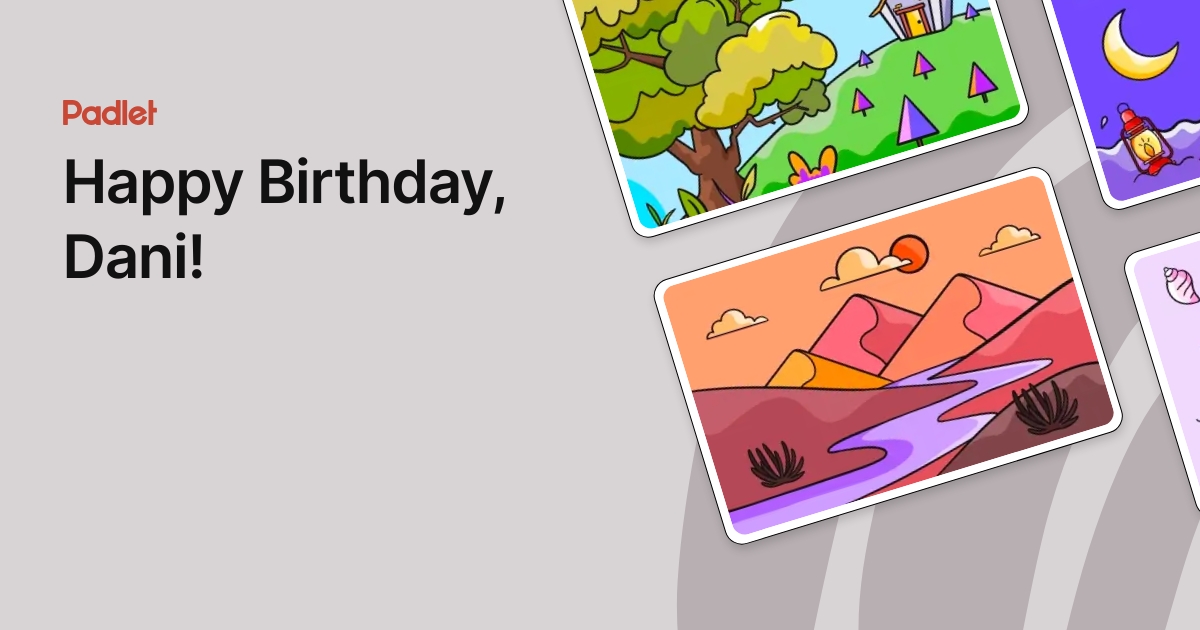 Happy Birthday, Dani!