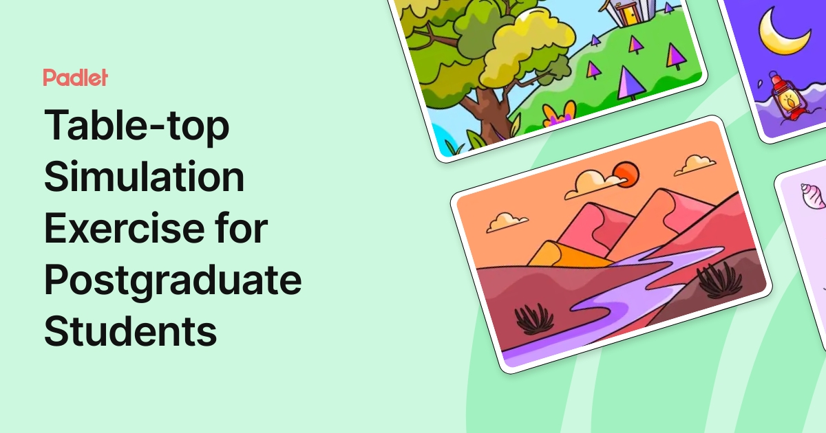 Table-top Simulation Exercise for Postgraduate Students