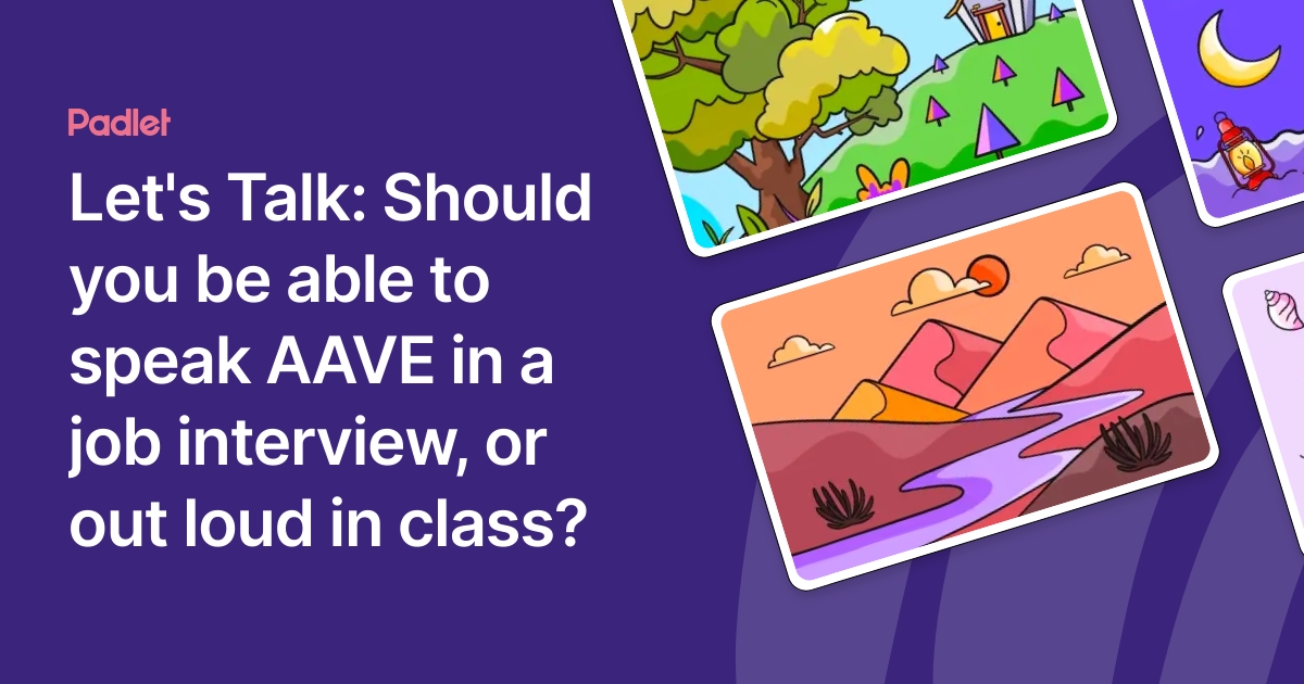 Let's Talk: Should you be able to speak AAVE in a job interview, or out ...