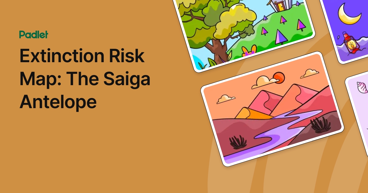 Extinction Risk Map: The Saiga Antelope
