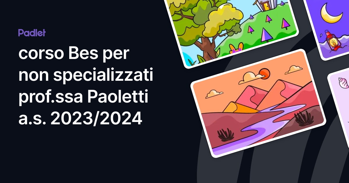 corso Bes per non specializzati prof.ssa Paoletti a.s. 2023/2024