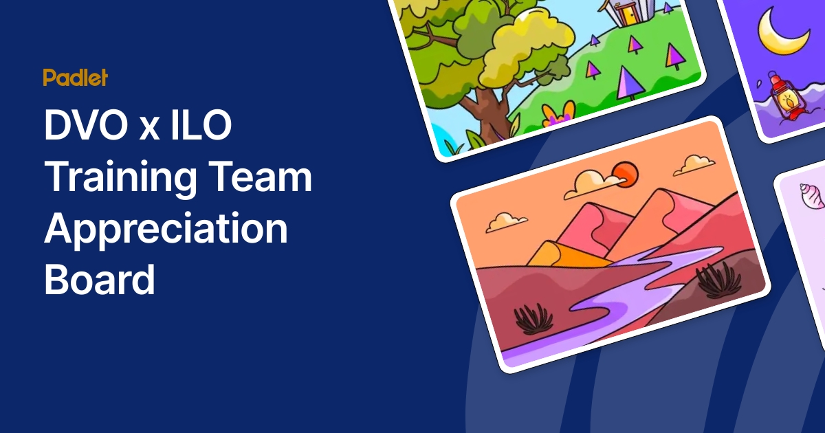 DVO x ILO Training Team Appreciation Board