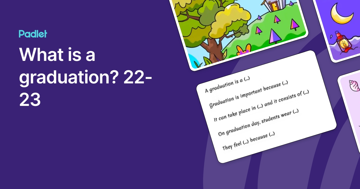 What is a graduation? 22-23