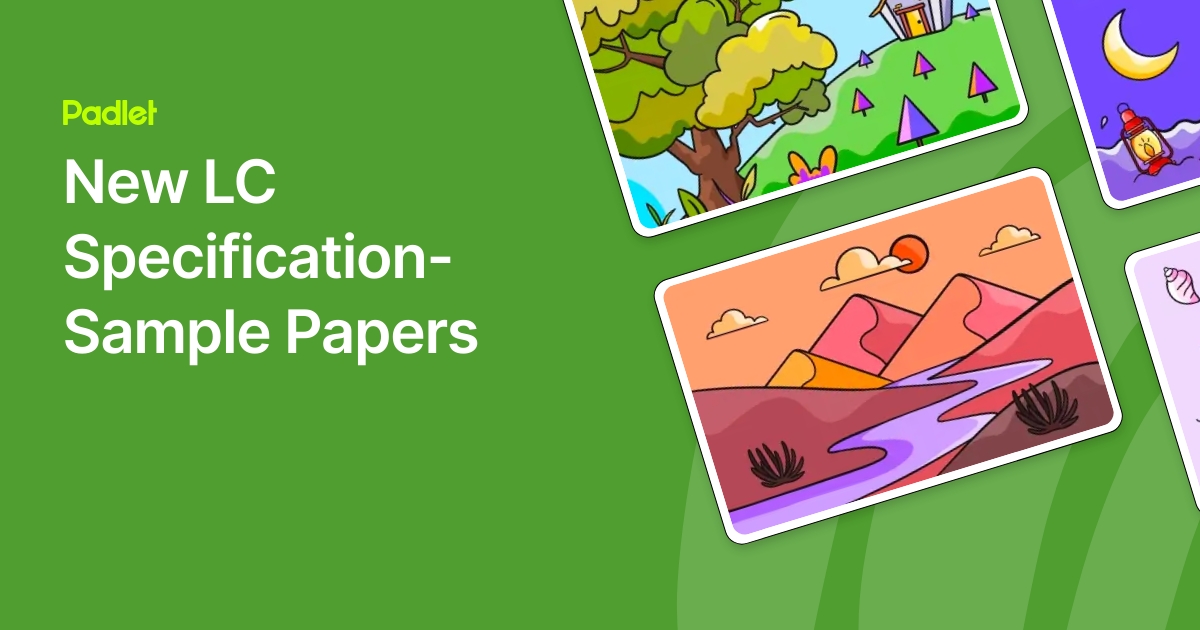 New LC Specification- Sample Papers