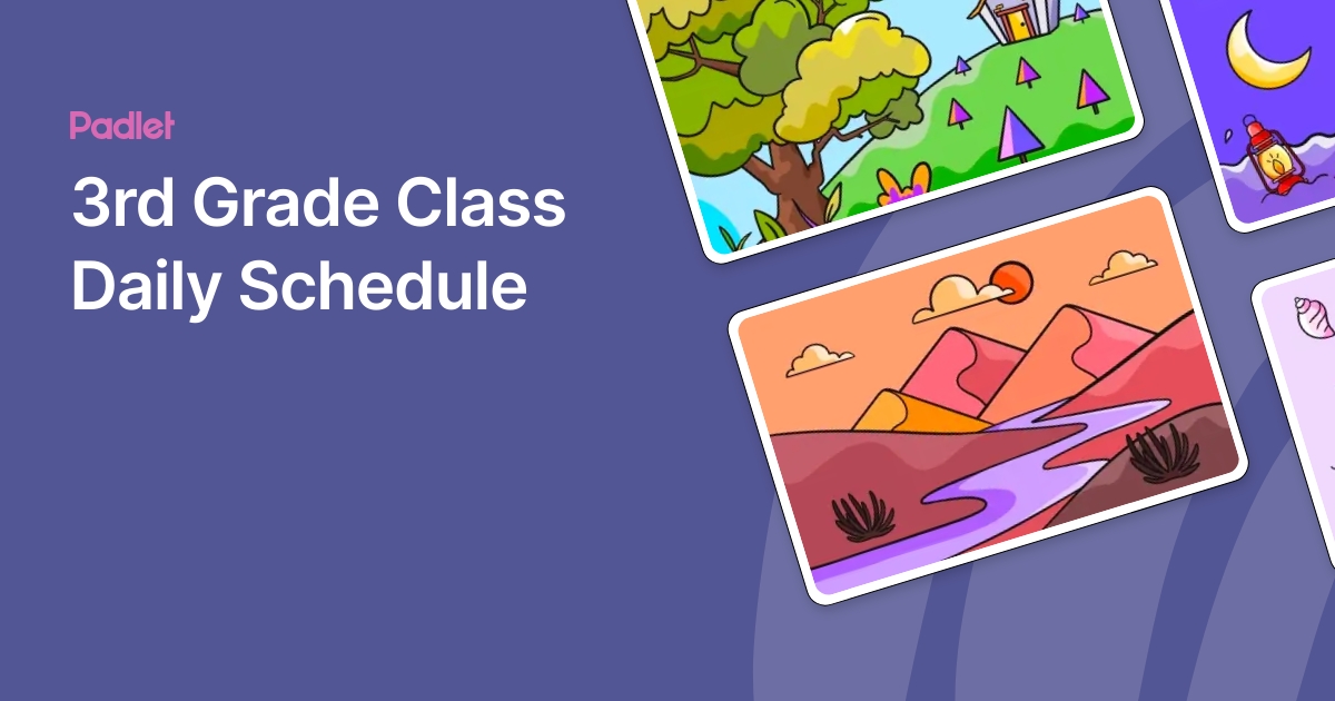 3rd Grade Class Daily Schedule
