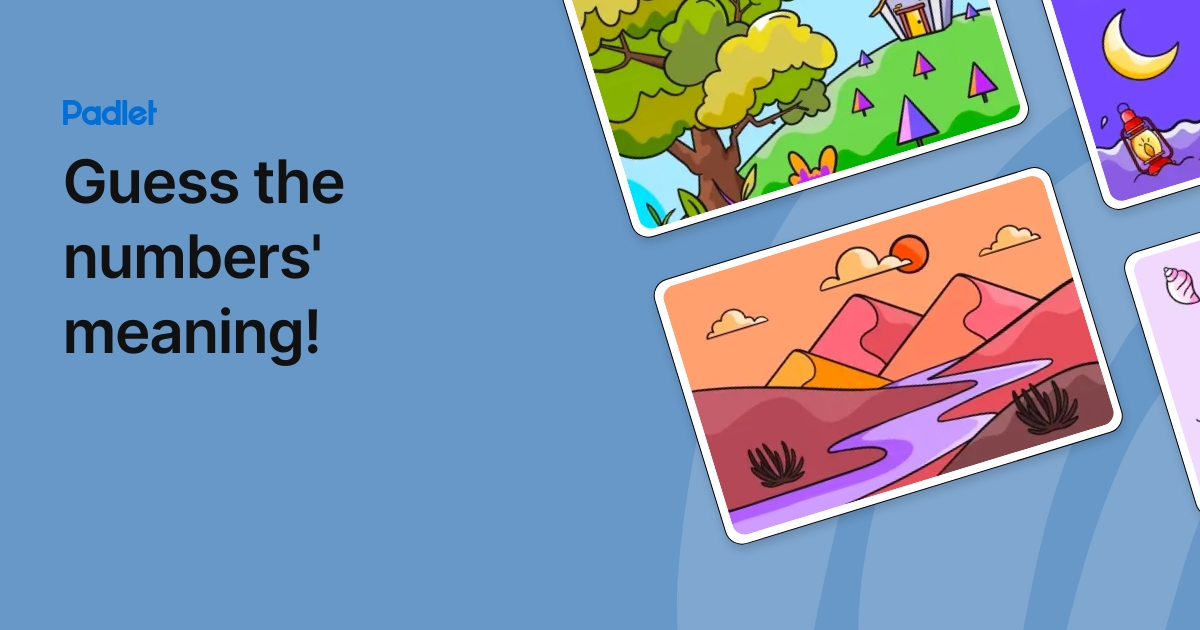 Guess the numbers' meaning!