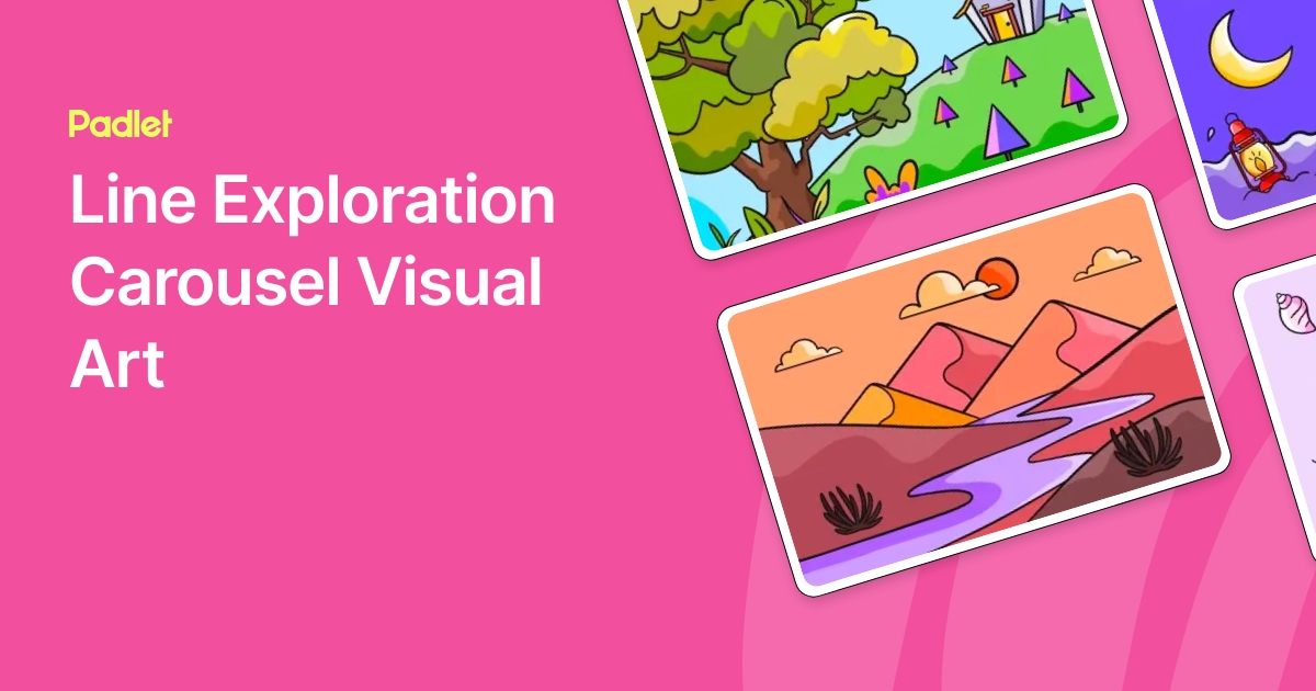 Line Exploration Carousel Visual Art