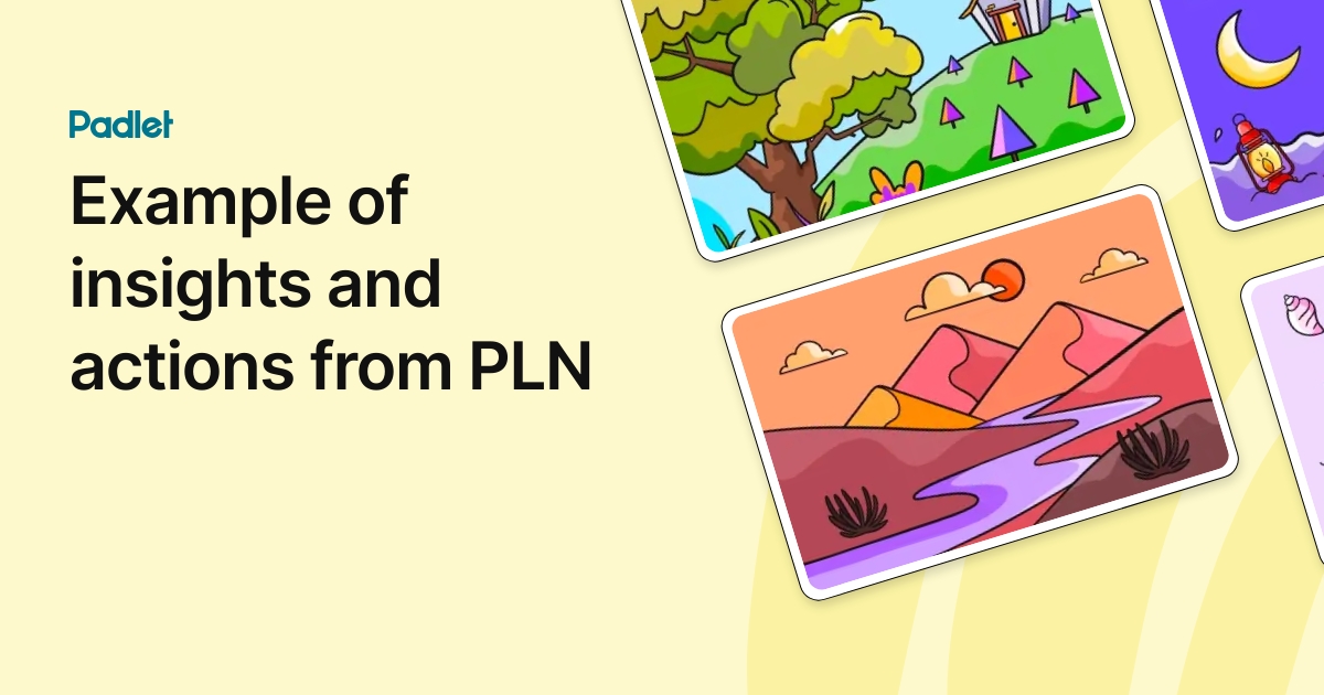 Example of insights and actions from PLN