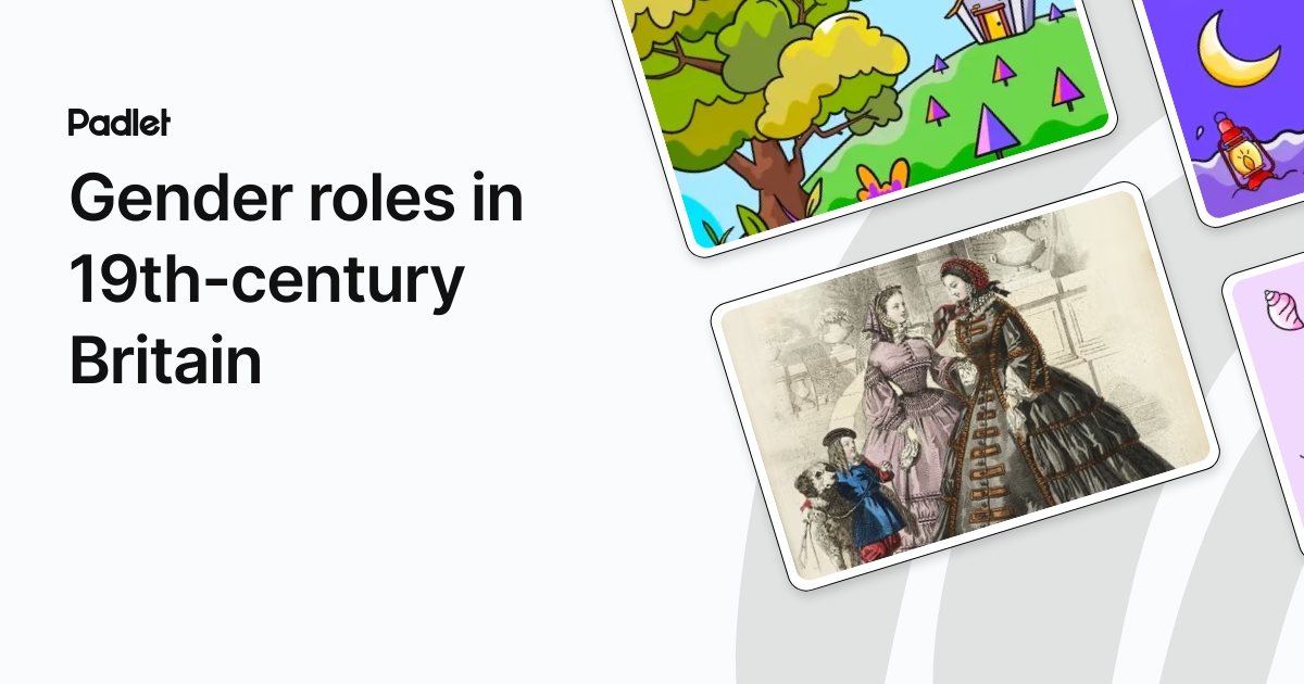 Gender roles in 19th-century Britain